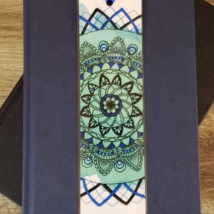 Handmade Mandala Bookmarks Laminated Bookmark Watercolor and - Etsy