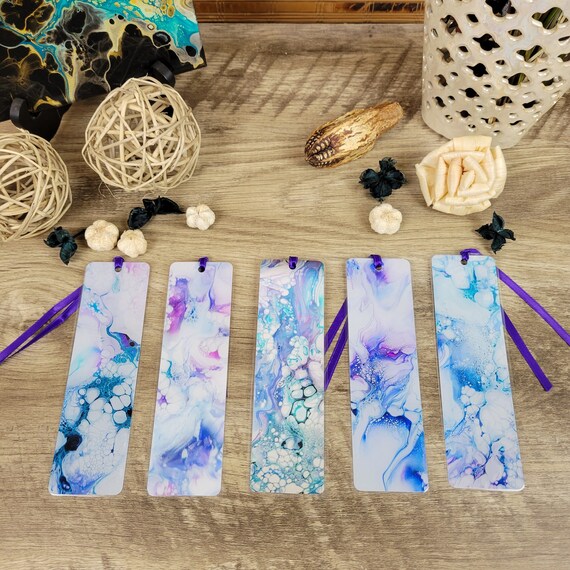 Laminated Bookmarks Acrylic Art Print Bookmark Abstract | Etsy