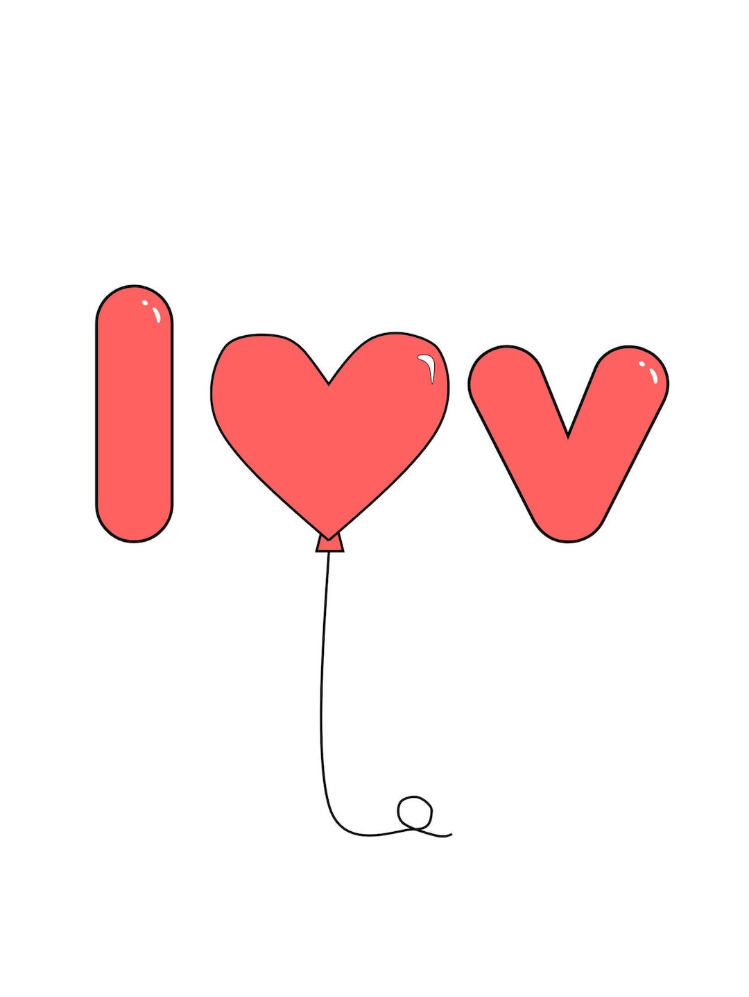 Balloons Luv ( Includes Svg and Png) - Etsy