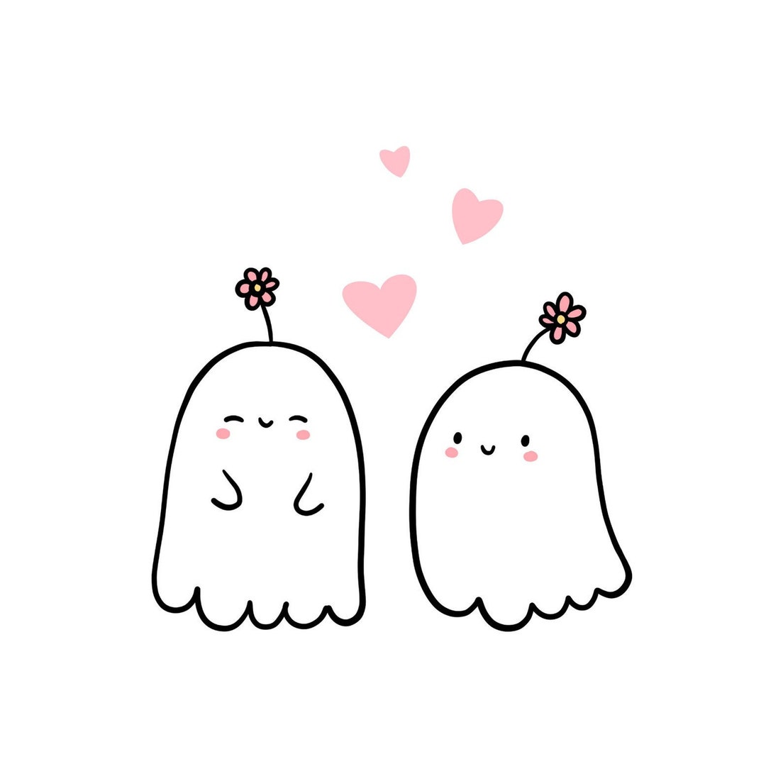 Ghosts in Love (includes an Svg and a Png) - Etsy