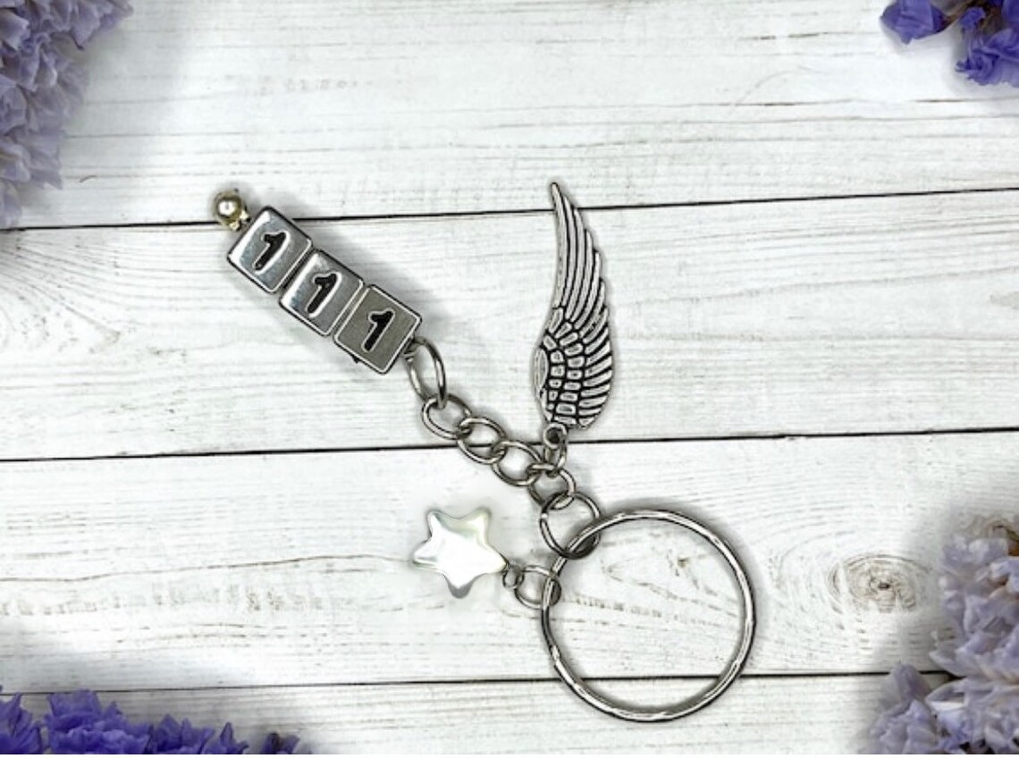 Angel Number Keychains - Etsy