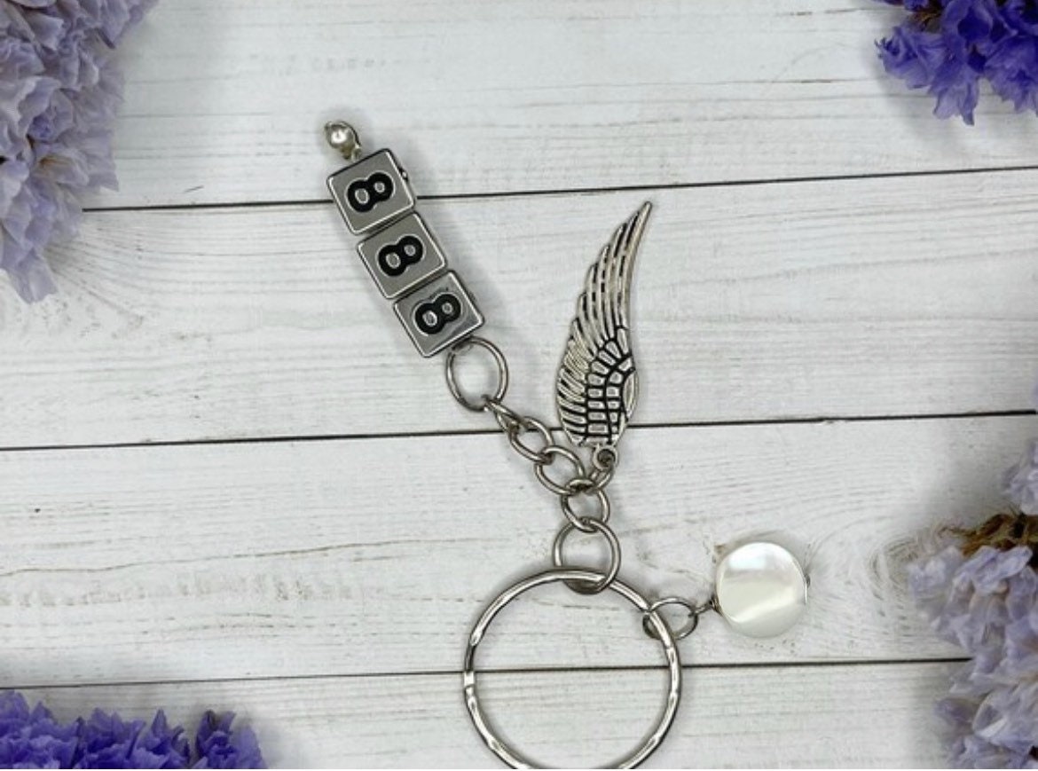 Angel Number Keychains - Etsy