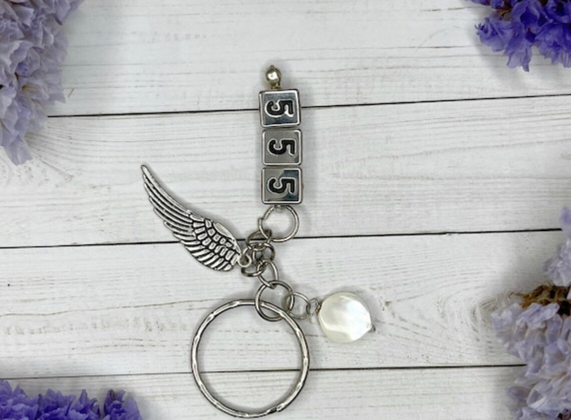 Angel Number Keychains - Etsy