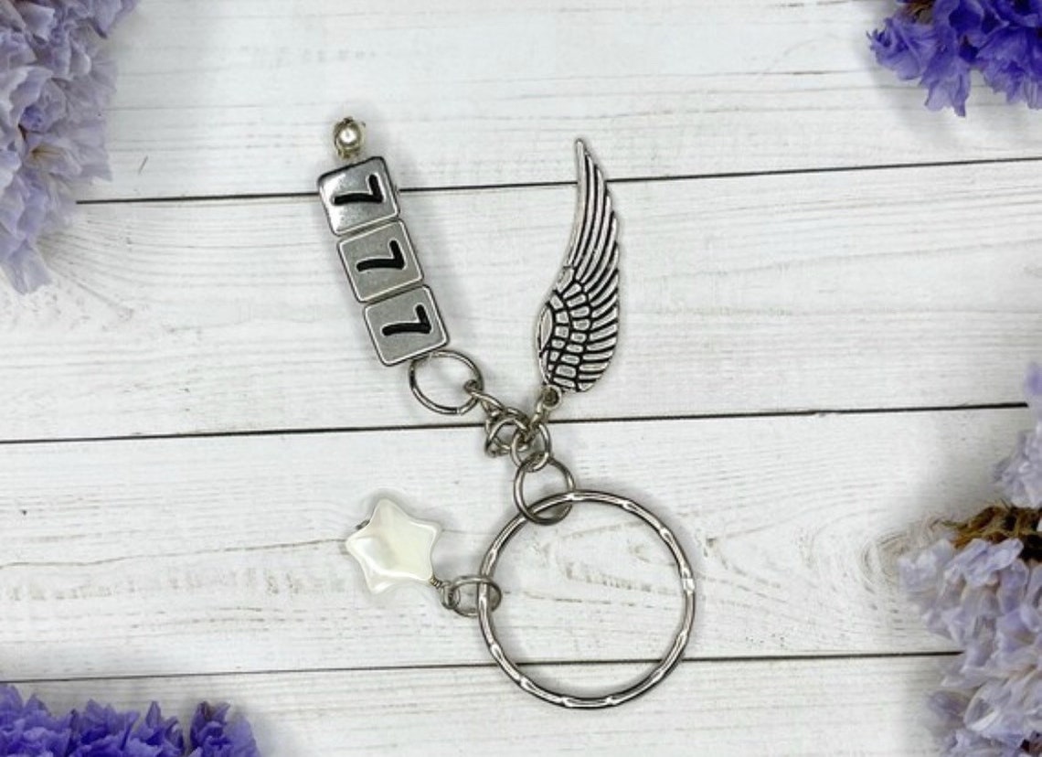 Angel Number Keychains - Etsy