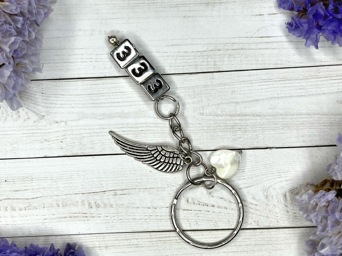 Angel Number Keychains - Etsy