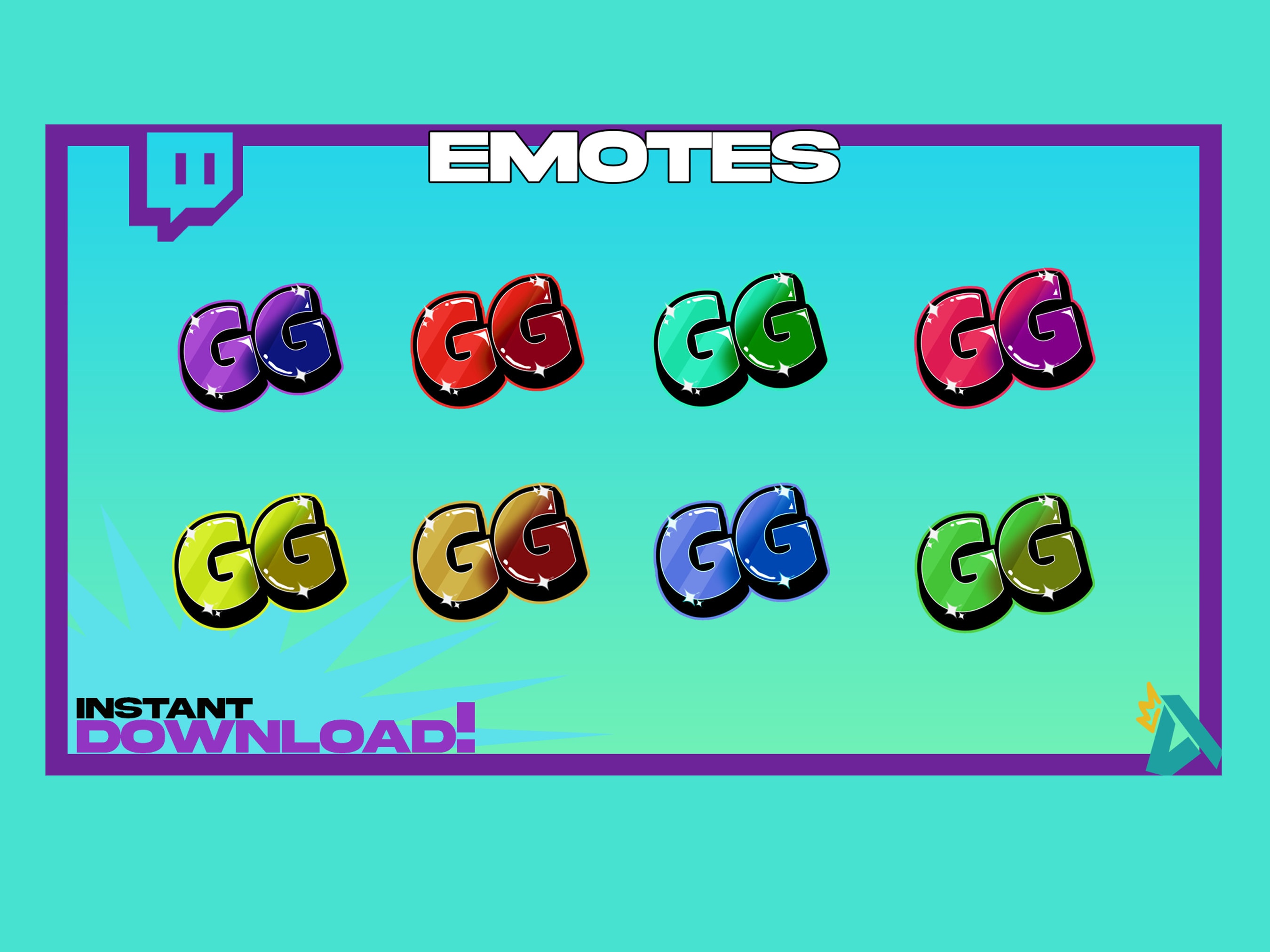 Pink - GG Twitch Emote - Etsy