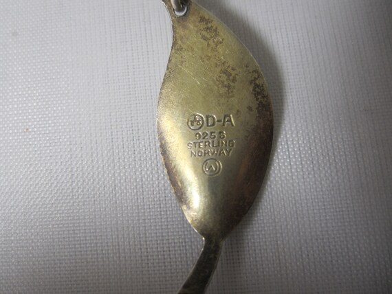 David Andersen Sterling Silver and Green Guilloche En… - Gem