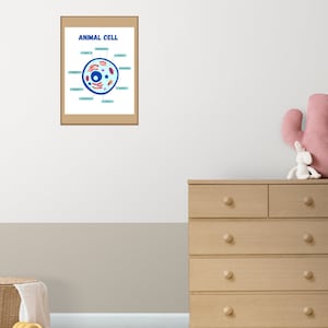 Animal Cell Poster,educational Print, Printable Wall Art, Montessori ...