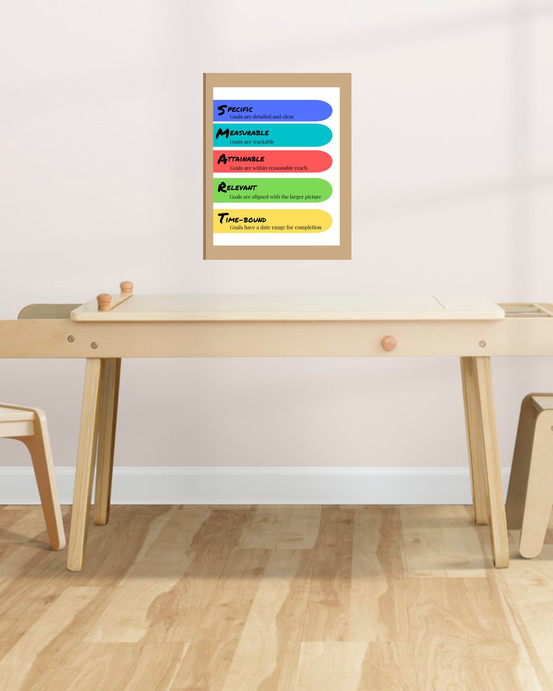 SMART Goals Poster,educational Print, Printable Wall Art, Montessori ...