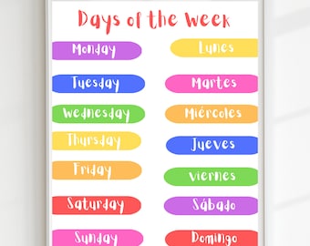 Months of the Year Poster, Educational Print, Printable, Montessori ...