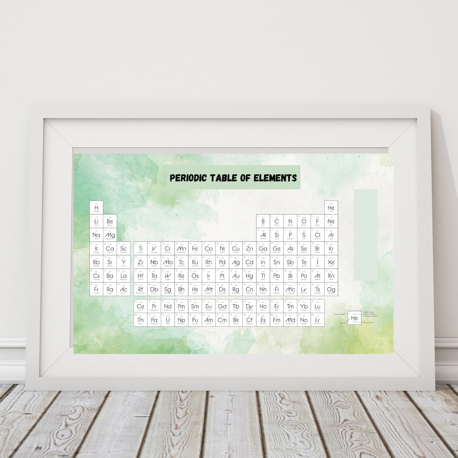 The Periodic Table Poster,educational Print, Printable Wall Art ...