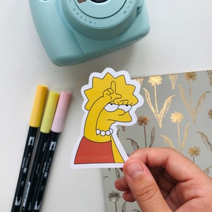 Lisa Simpson Sticker - Etsy