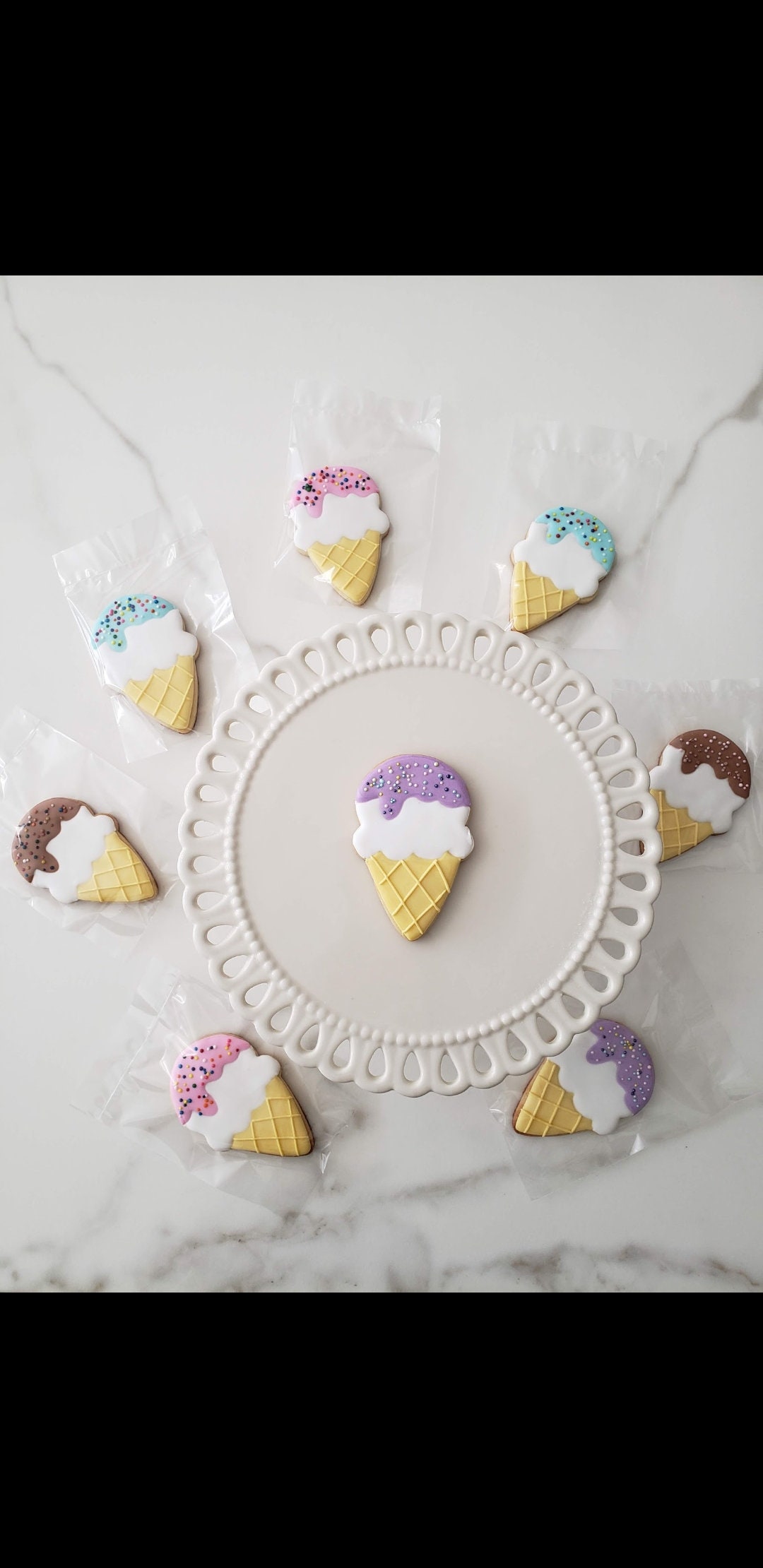 Ice Cream Sugar Cookies Handmade and Decorated by Suzy's Sweets A Sweet ...