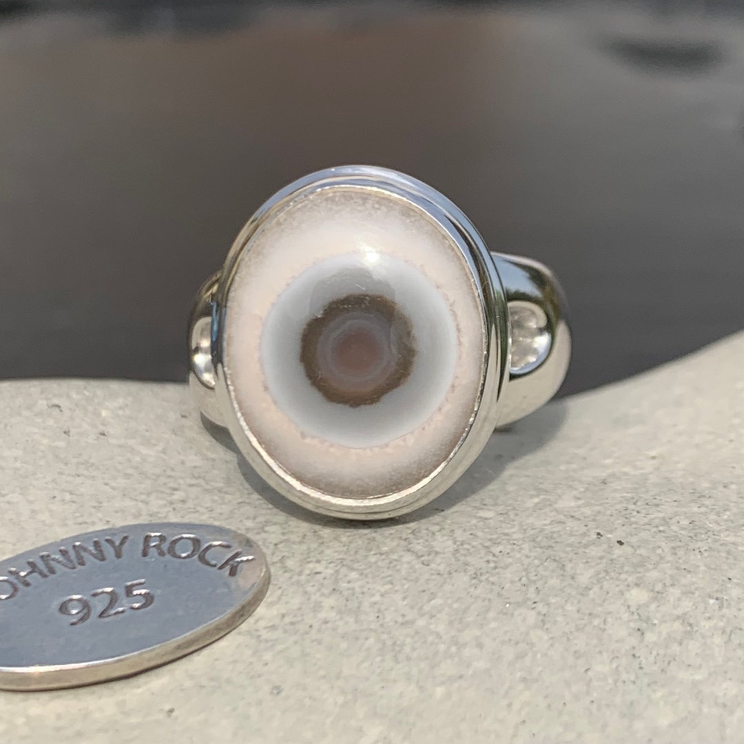 Solar Quartz 'cyclops Agate' Ring, Handmade 925 Sterling Silver ...