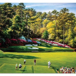 Augusta National Golf Club Course Hole 12 Golden Bell Masters PGA ...