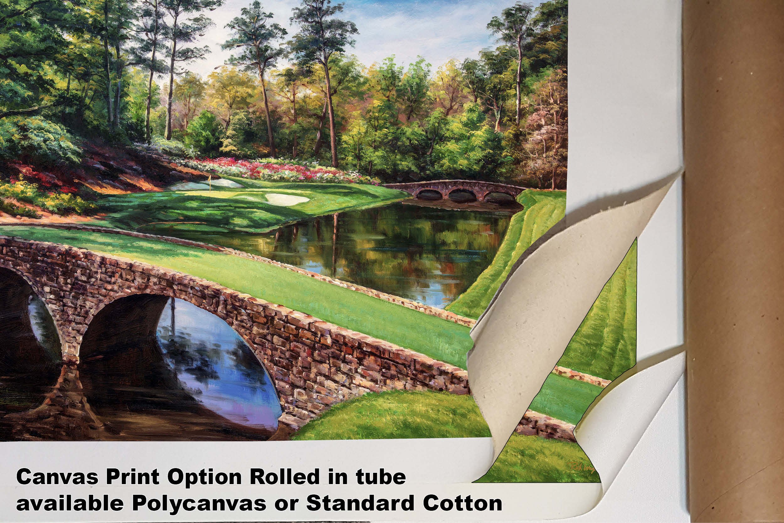 Augusta National Golf Club Hole 12 Golden Bell Amen Corner Oil Painting ...
