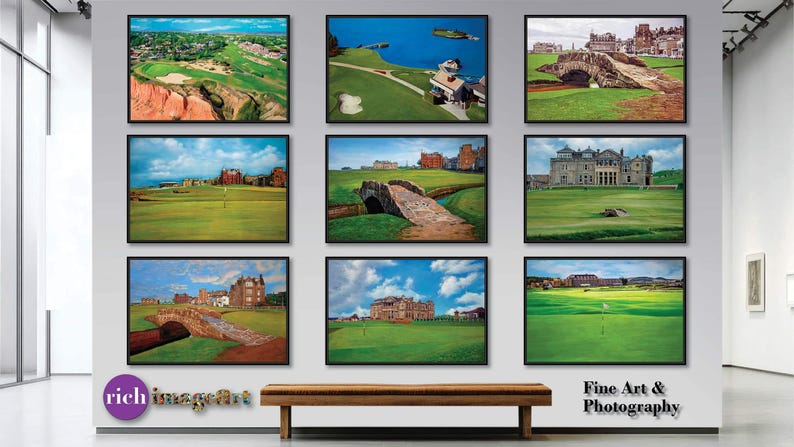 Swilcan Bridge St Andrews Links Open Championship British Swilken Art ...