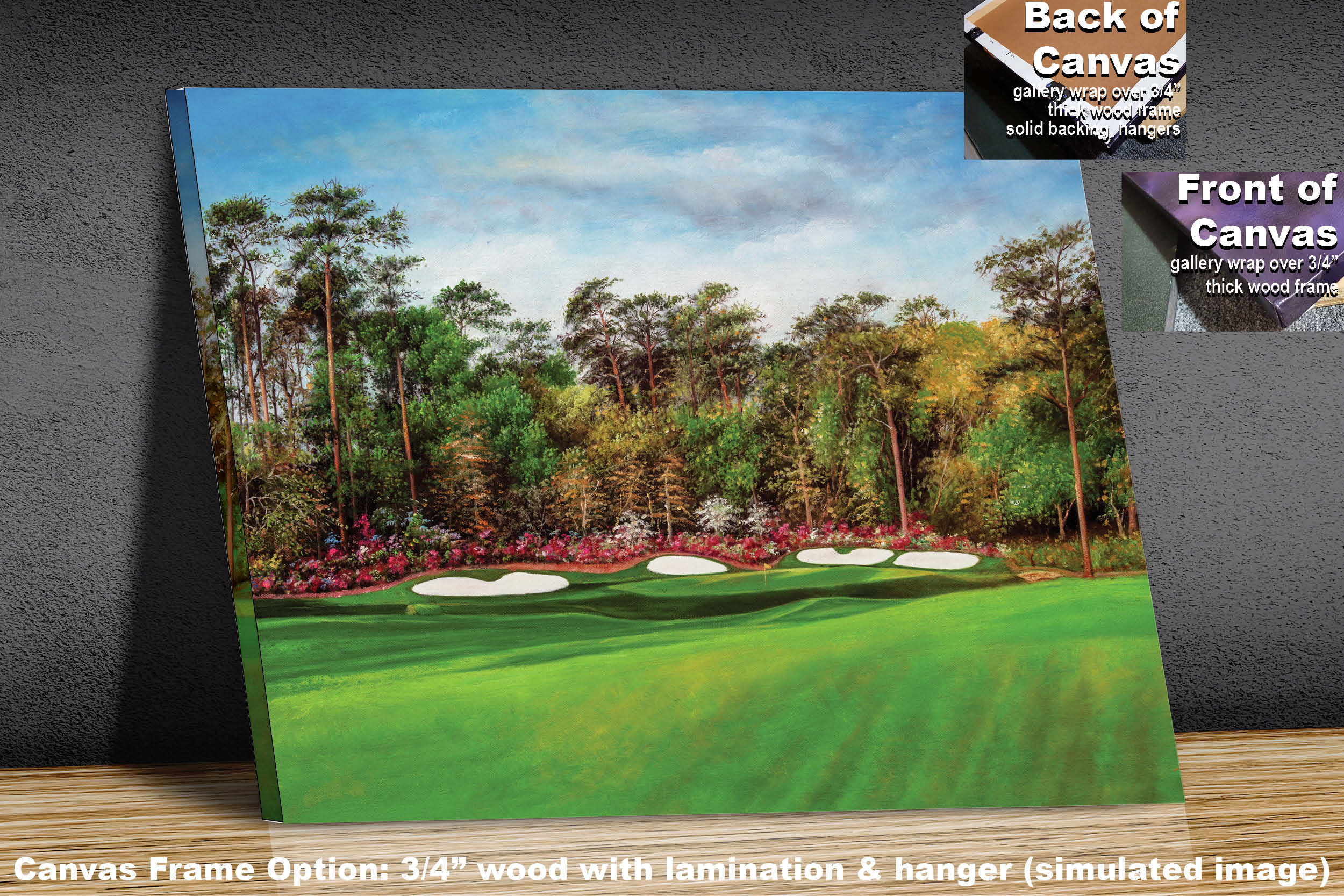 Augusta National Golf Club Hole 13 Azalea Amen Corner Oil Painting ...