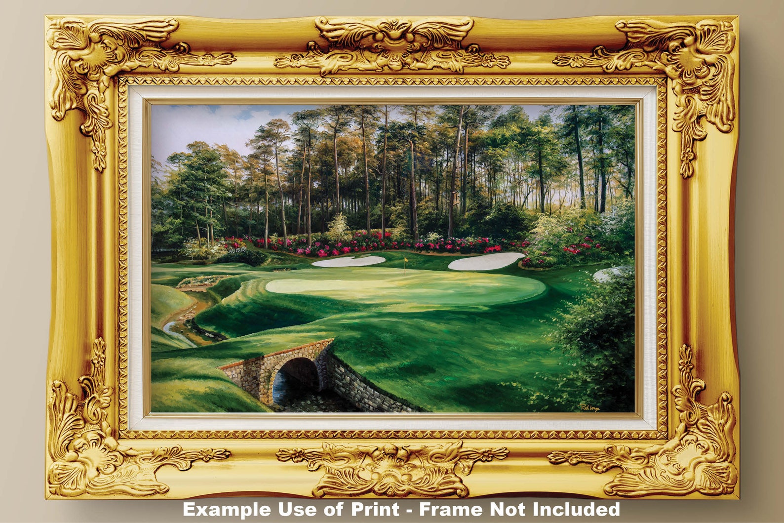Augusta National Golf Club Hole 13 Azalea Amen Corner Oil - Etsy