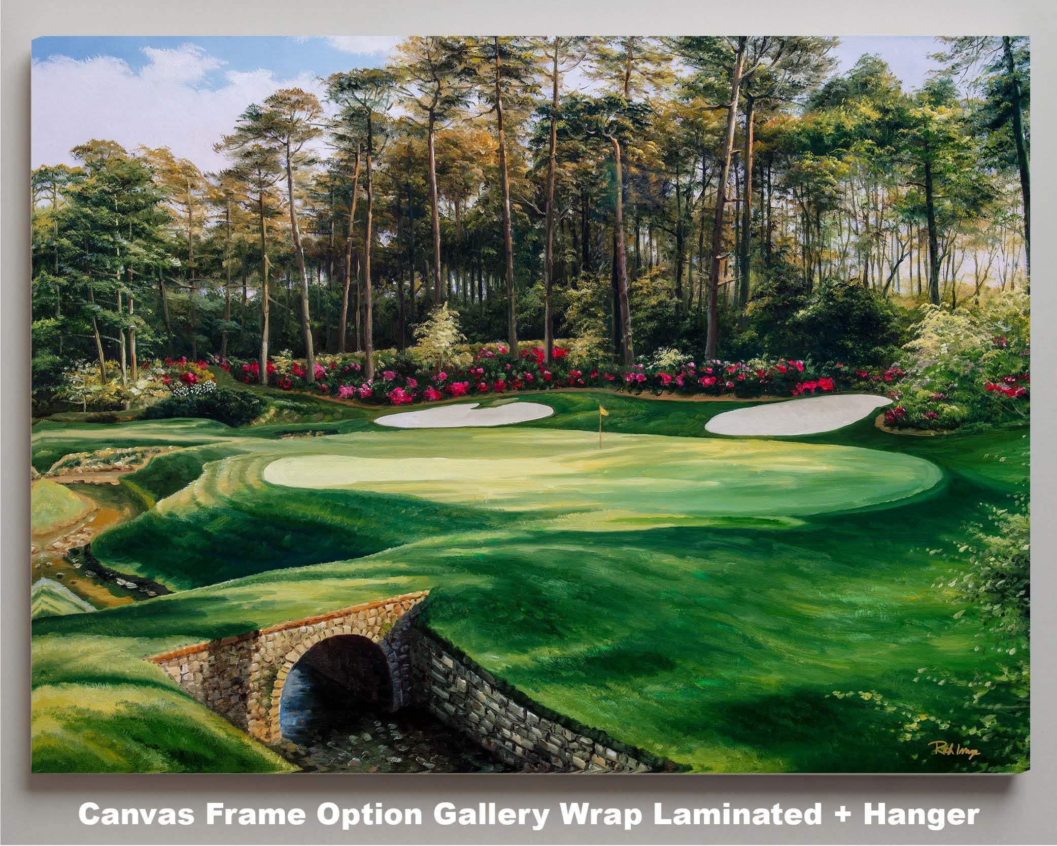 Amen Corner Augusta National Golf Club, 3 Three Canvas Frames Oil ...