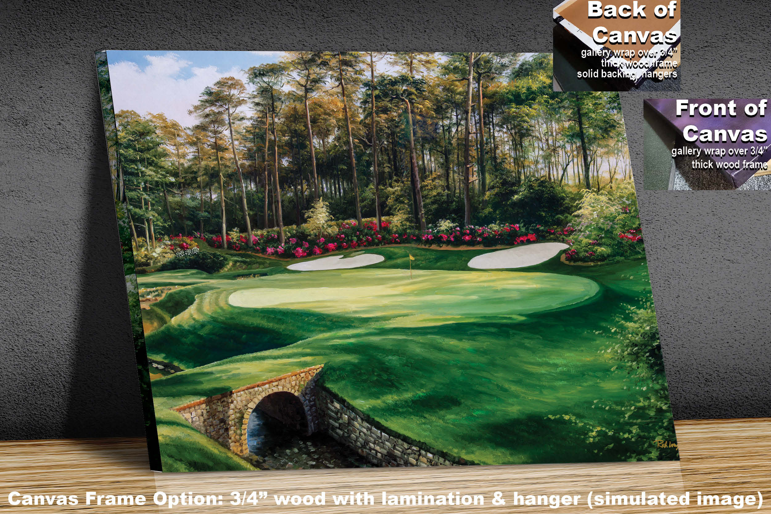 Augusta National Golf Club Hole 13 Azalea Amen Corner Oil - Etsy