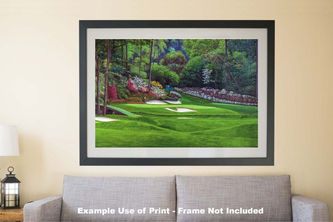 Augusta National Golf Club Hole 12 Golden Bell Masters Oil Painting PGA ...