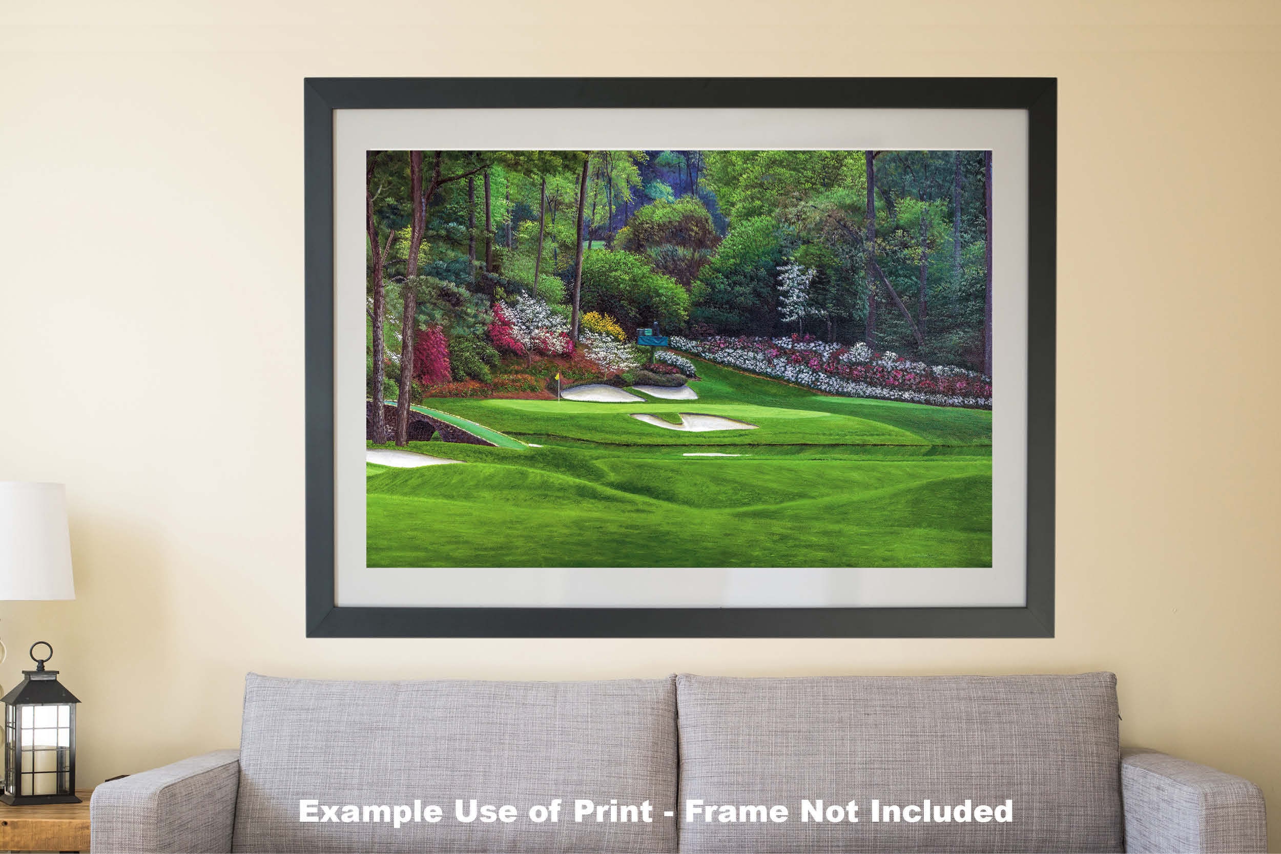 Augusta National Golf Club Hole 12 Golden Bell Masters Oil Painting PGA ...