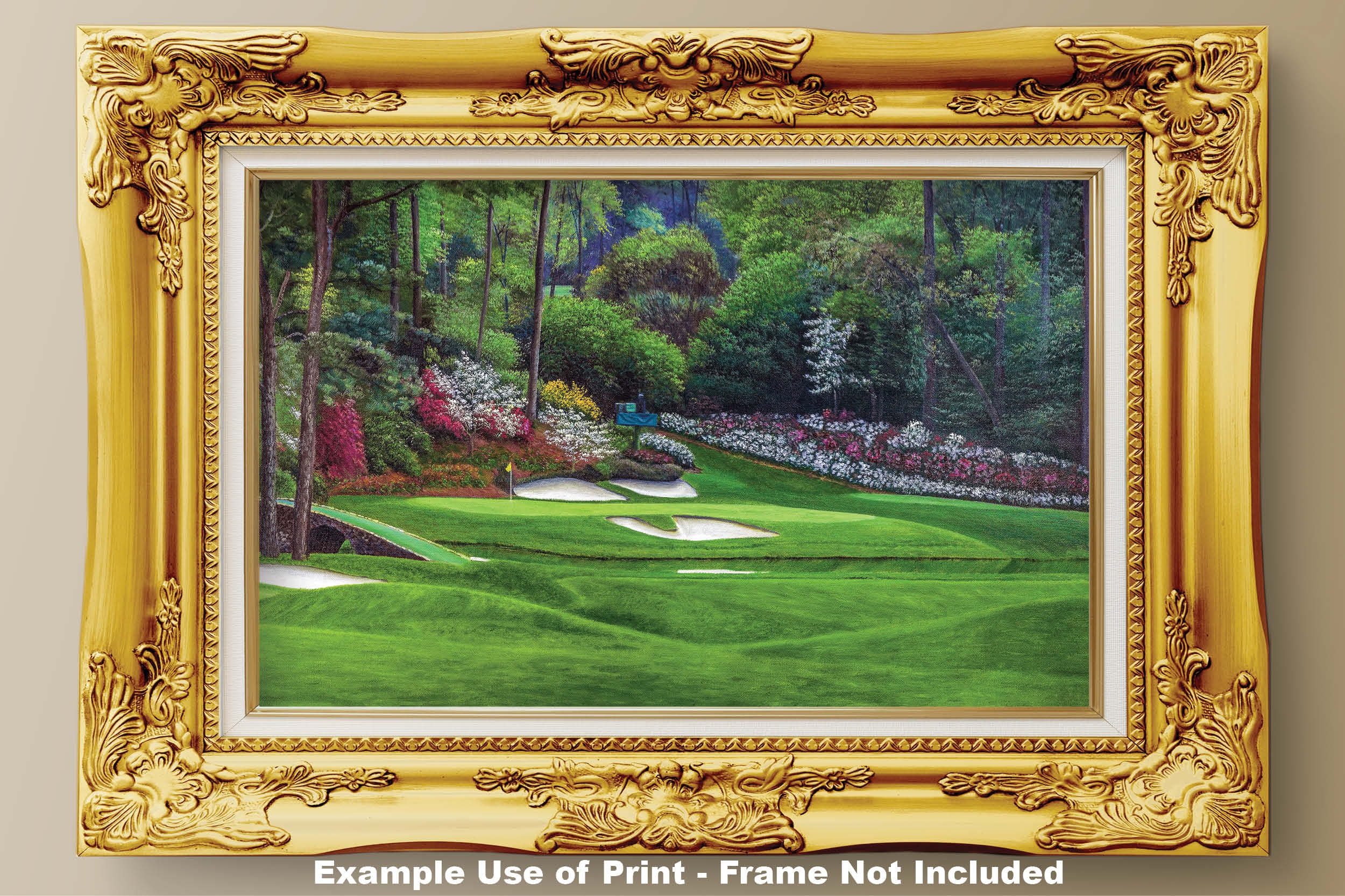 Augusta National Golf Club Hole 12 Golden Bell Masters Oil Painting PGA ...