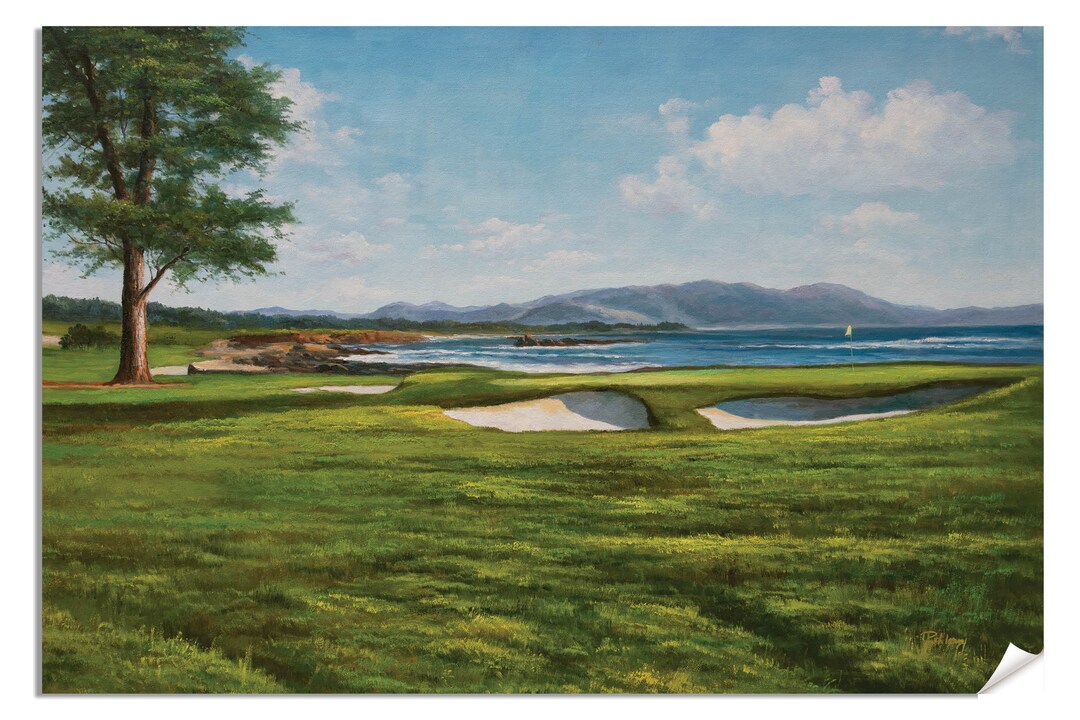 Pebble Beach Golf Links 18th Golf Club Hole 18 California Course AT&T ...