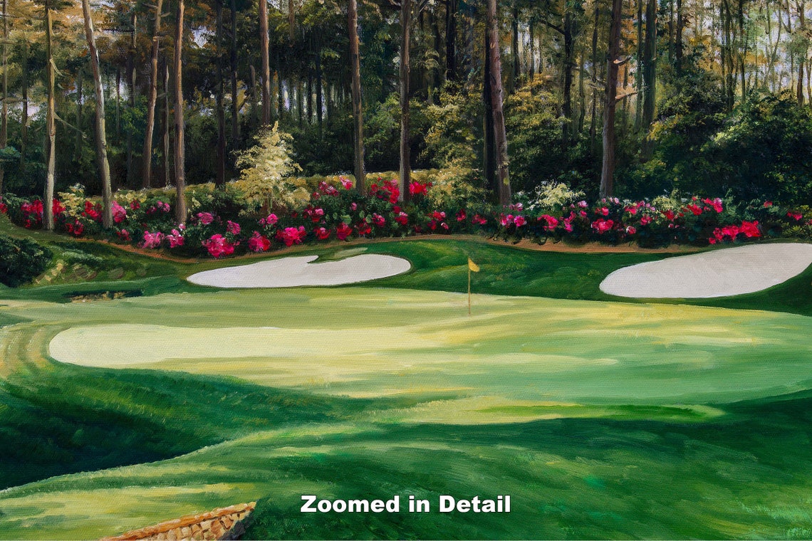 Augusta National Golf Club Hole 13 Azalea Amen Corner Oil - Etsy