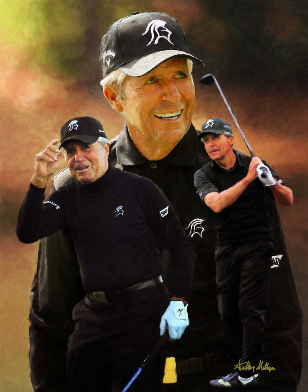 Gary Player Masters and Open Champion PGA Professional Pro Golfer Golf ...