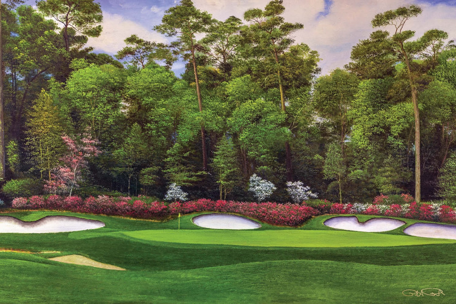 Augusta National Golf Club Amen Corner Azalea Hole 13 PGA Golf Ri2 8x10 ...