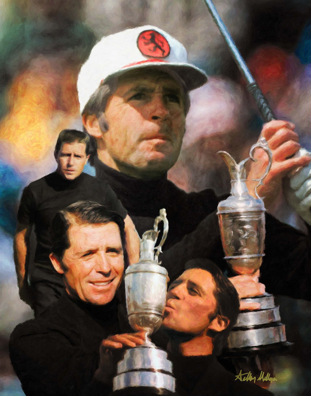 Gary Player Masters and Open Champion PGA Professional Pro Golfer Golf ...