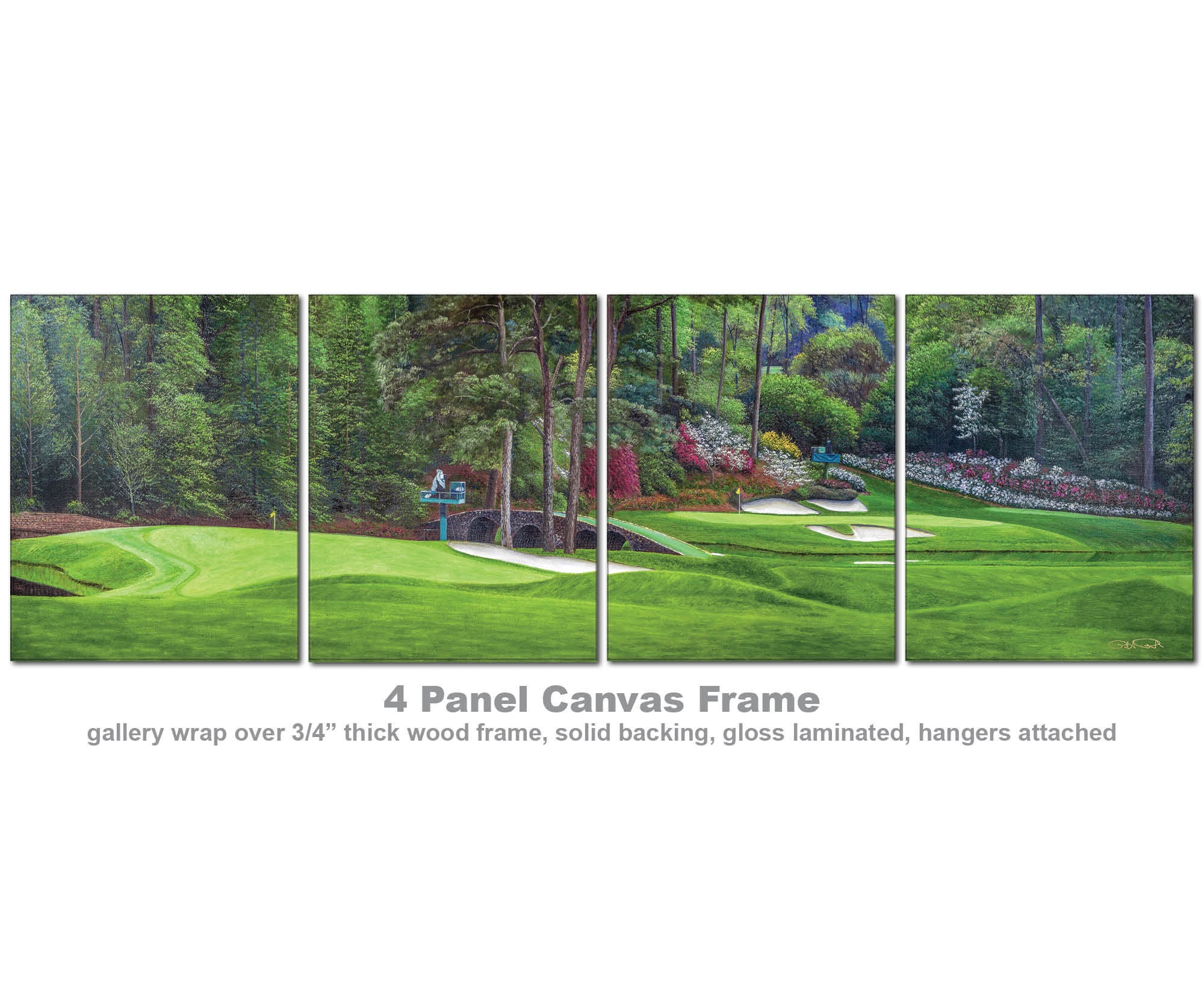 Augusta National Golf Club Split Canvas Frames Masters Amen - Etsy