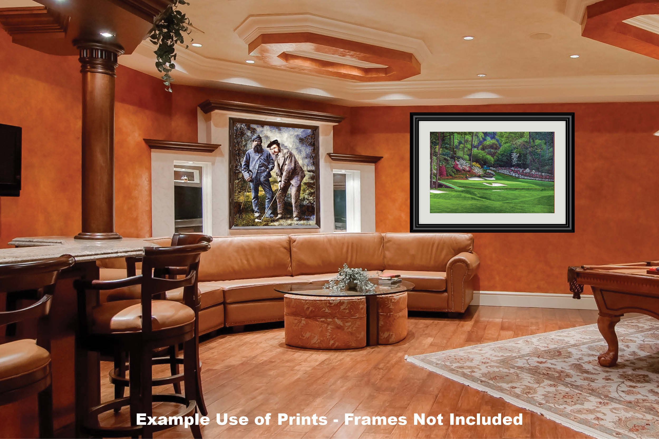 Augusta National Golf Club Hole 12 Golden Bell Masters Oil Painting PGA ...