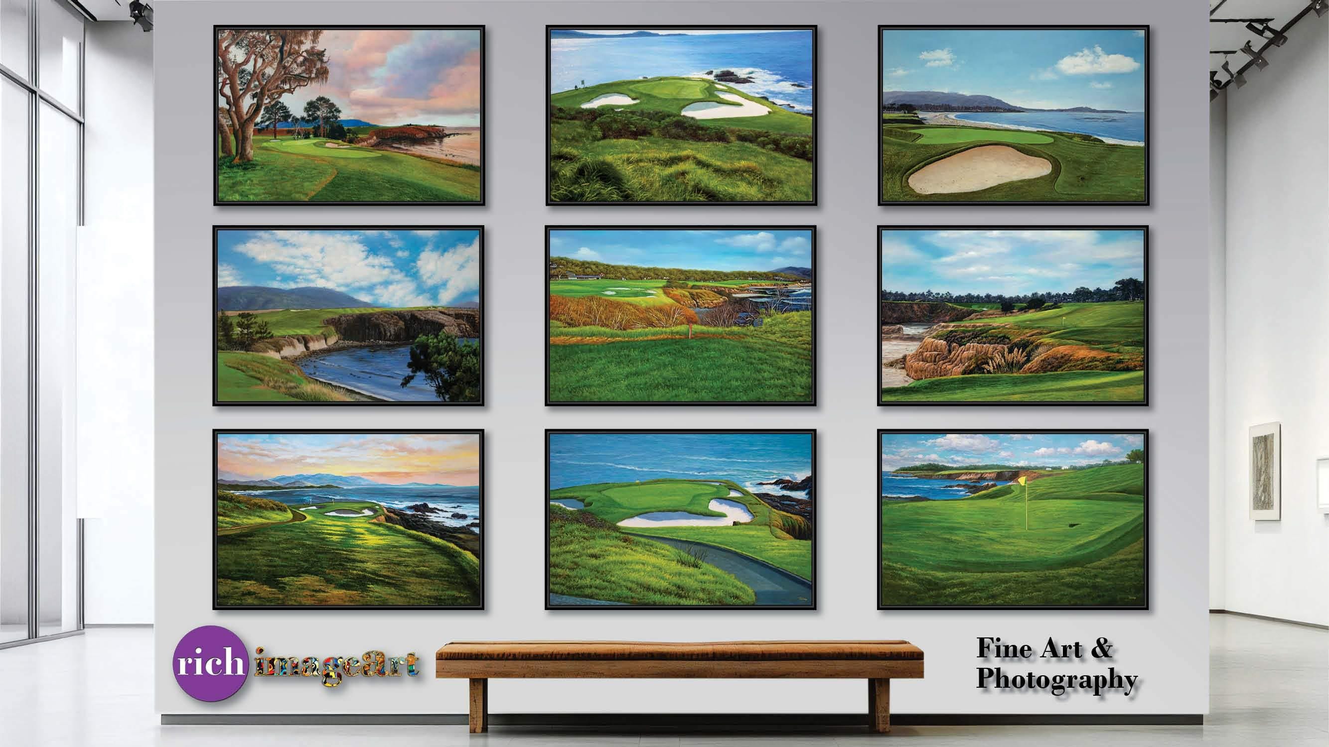 Pebble Beach Golf Links 7th Golf Club Hole 7 Course AT&T Pro-am PGA ...