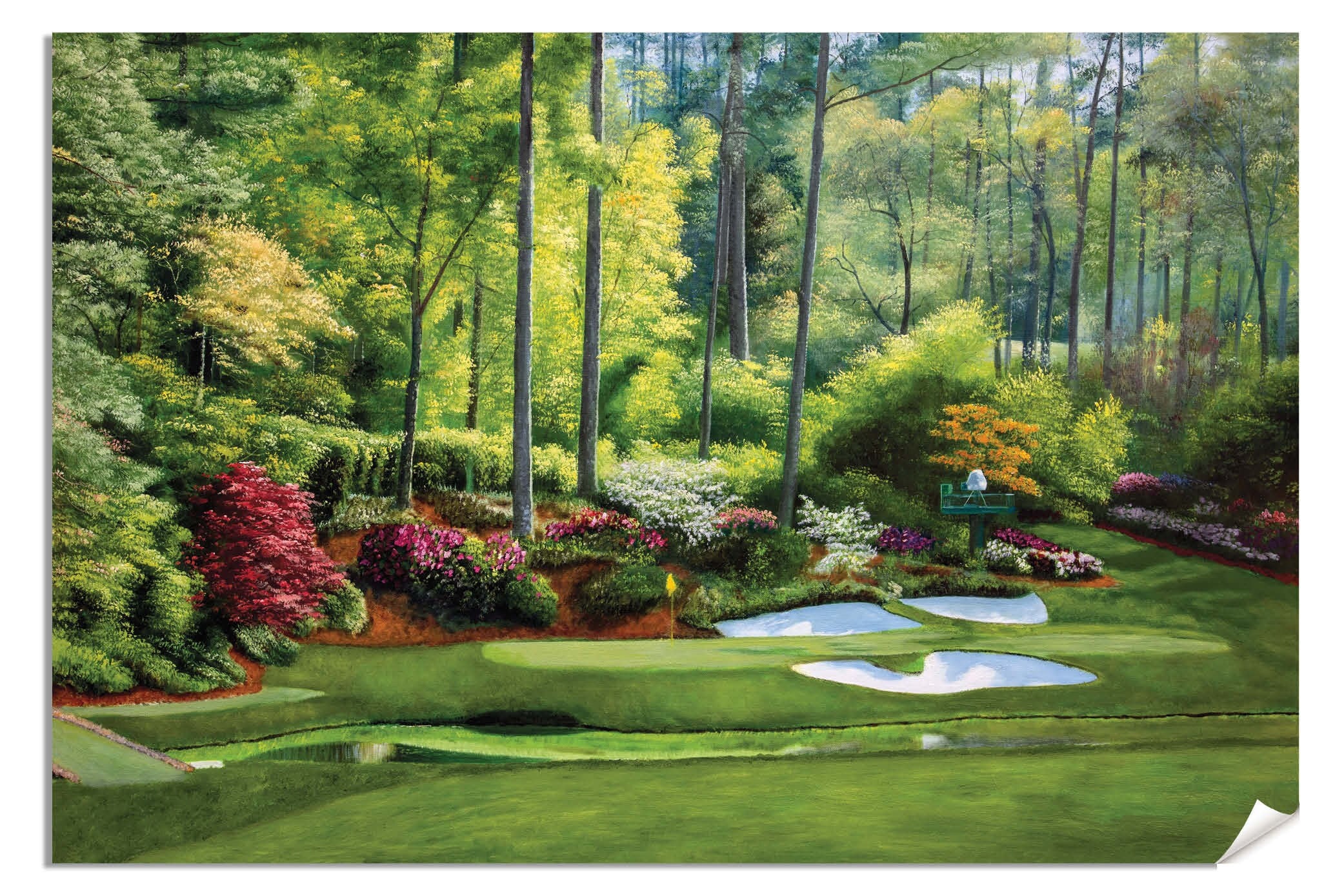 Augusta National Golf Club Masters Tournament Hole 12 Golden Bell Golf ...