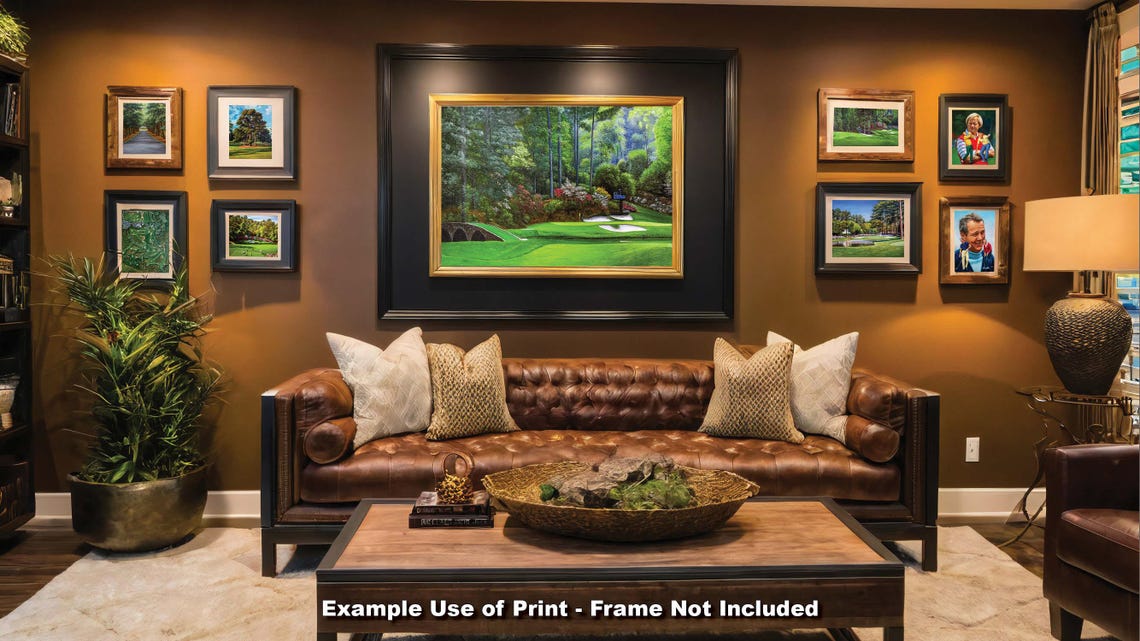 Augusta National Golf Club Amen Corner Hole 12 Golden Bell Oil Painting ...