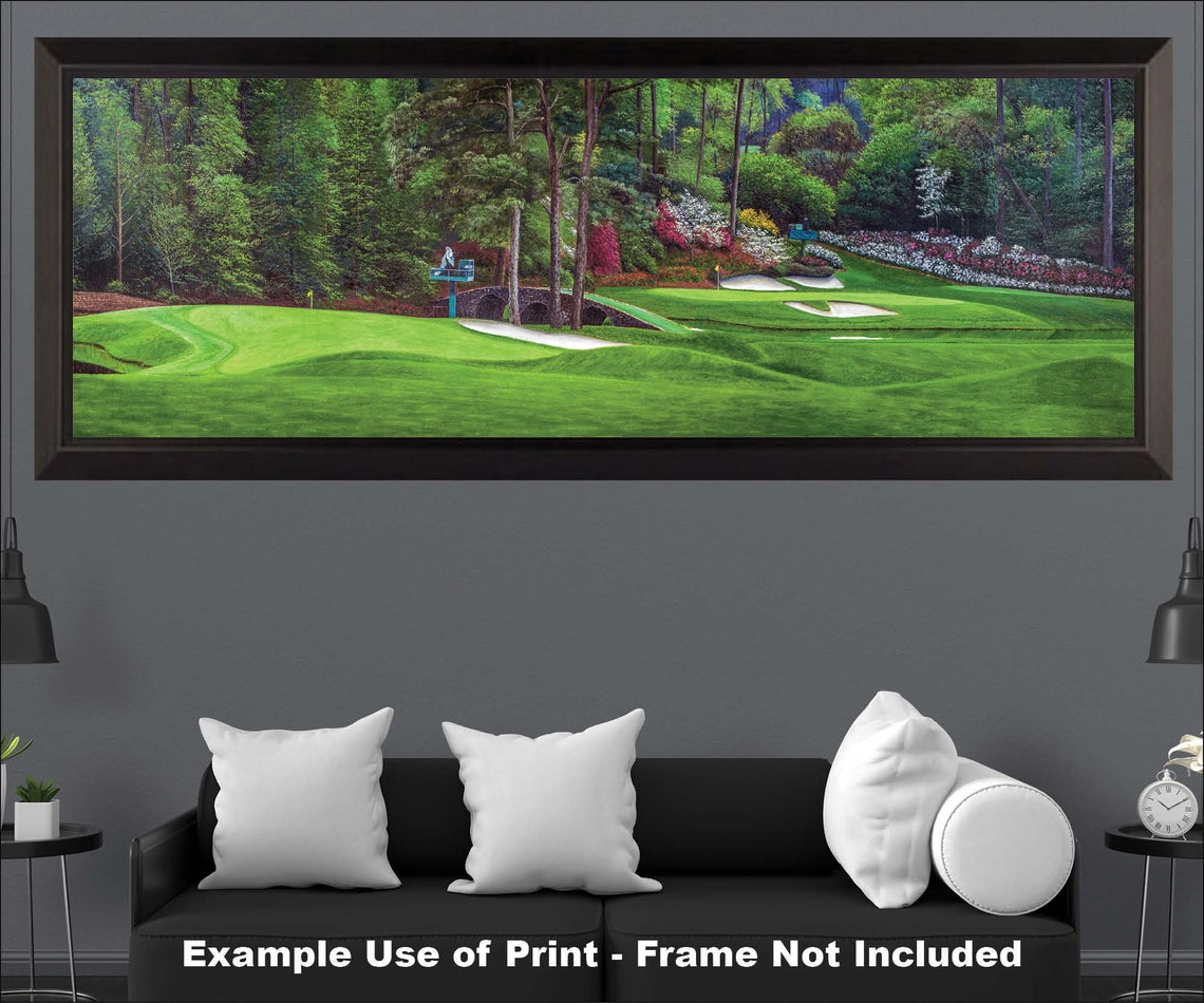 Augusta National Golf Club Amen Corner Hole 11 12 White Dogwood Golden ...