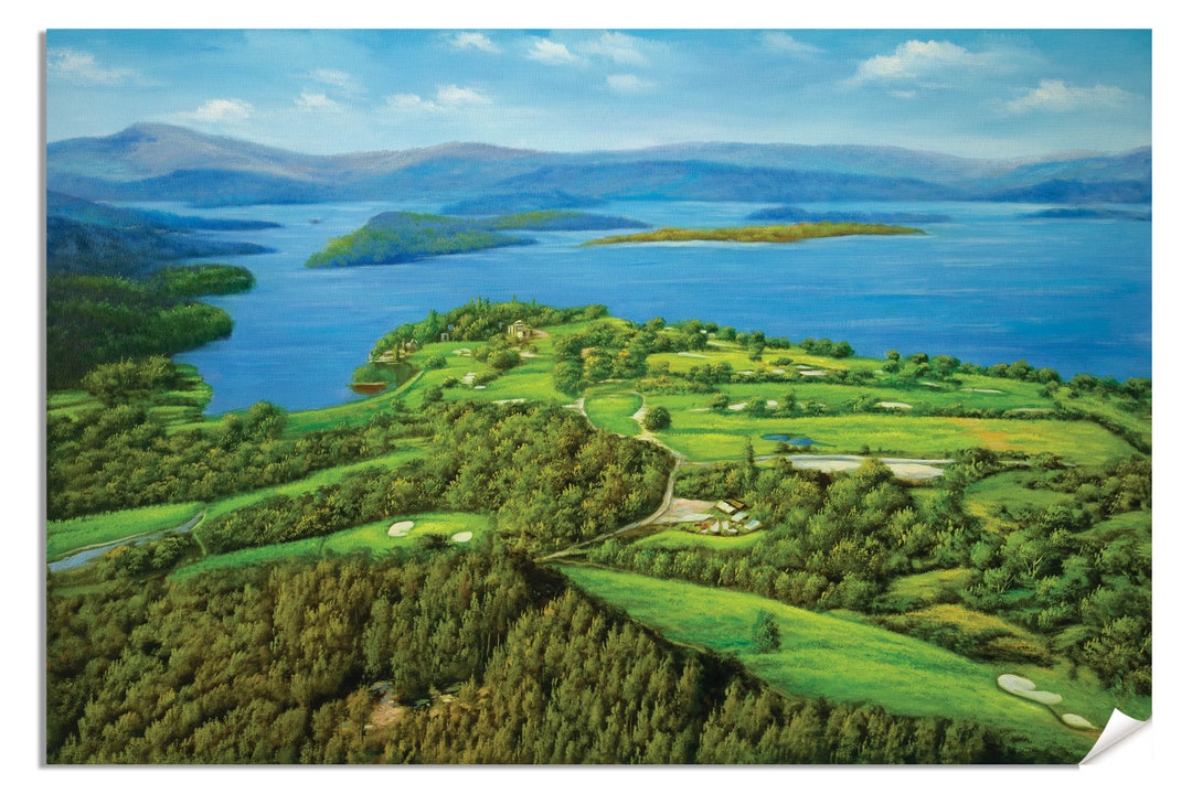 Loch Lomond Golf Club Aerial Golf Hole in Luss, Argyll & Bute Scotland ...