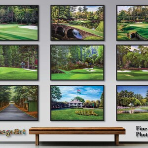 Augusta National Golf Club Course Hole 12 Golden Bell Masters PGA ...