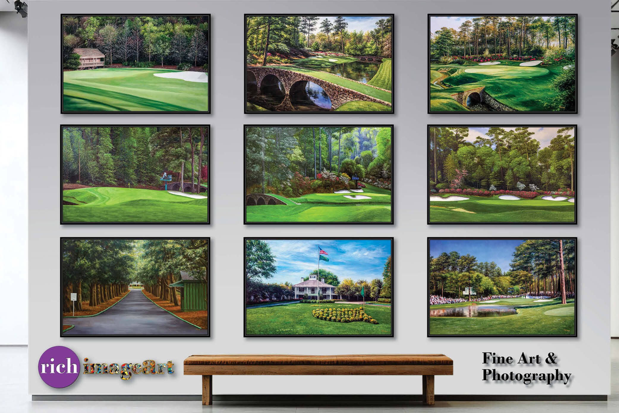 Augusta National Golf Club Course Hole 12 Golden Bell Masters PGA ...