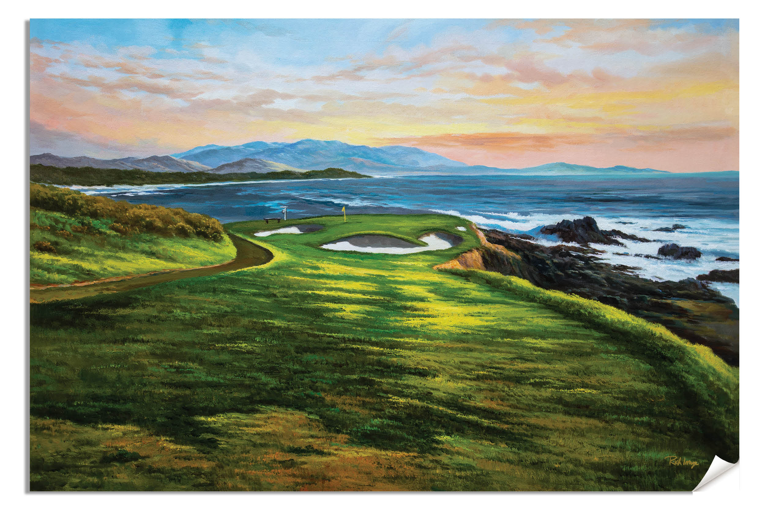 Pebble Beach Golf Links 7th Golf Club Hole 7 Course Pebblebeach Pro Am ...