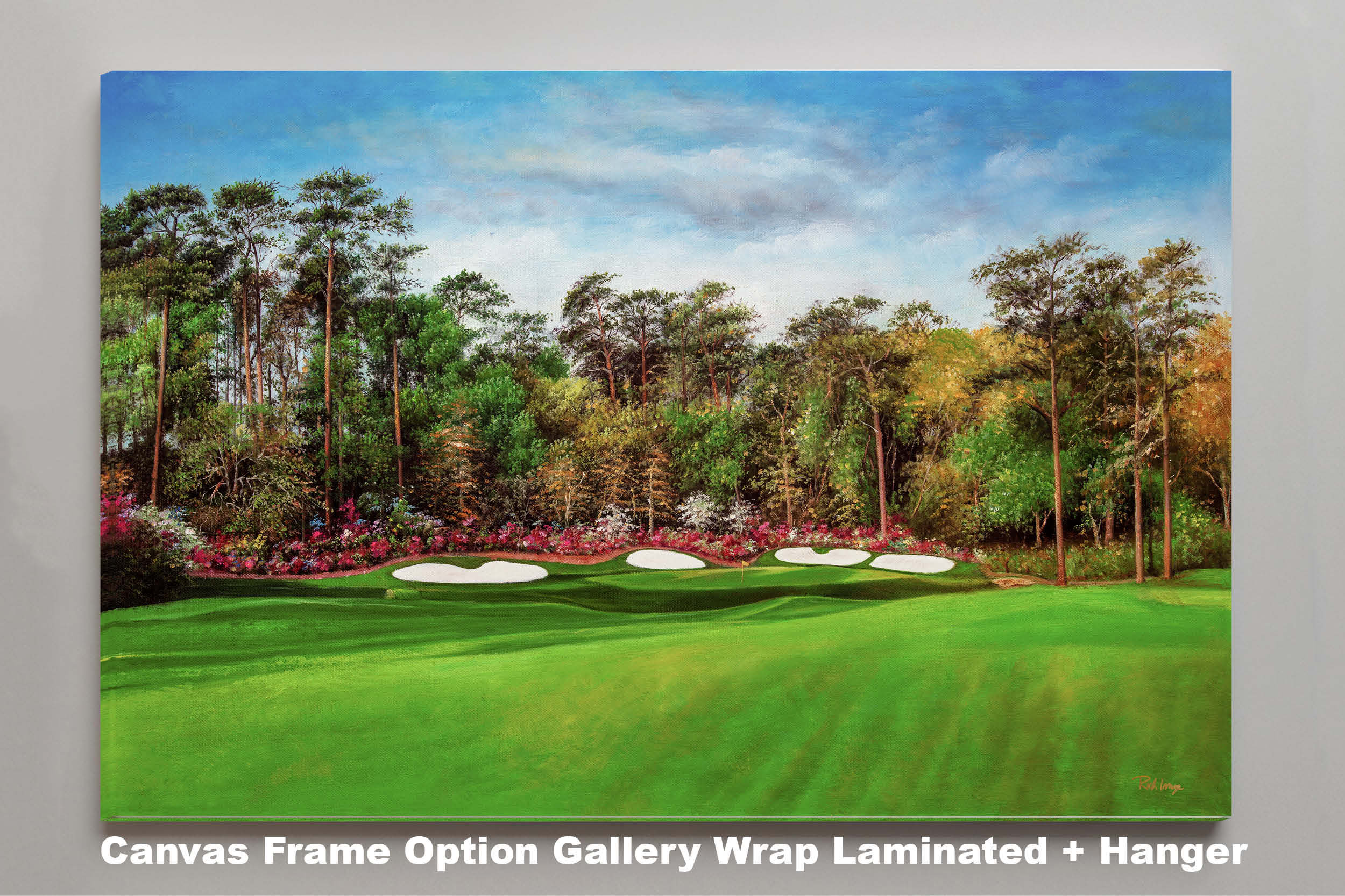 Augusta National Golf Club Hole 13 Azalea Amen Corner Oil Painting ...