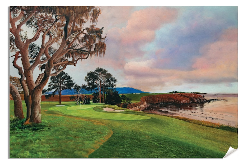 Pebble Beach Golf Links 5th Golf Club Hole 5 Course AT&T Pro-am PGA ...