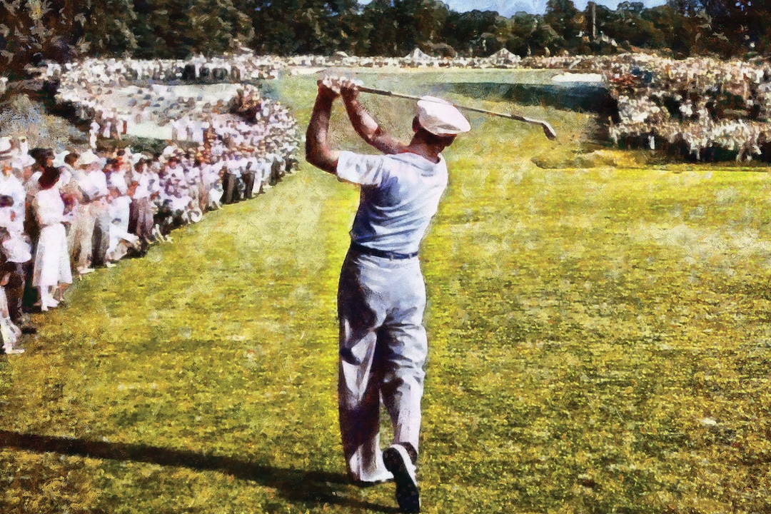 Ben Hogan Merion 1950 US Open Oil Painting PGA Golf 1MC1 8x10-48x36 Art ...
