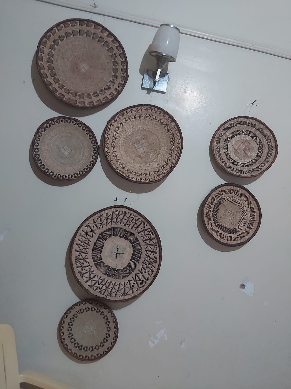 A Set of 7 Tonga Baskets, Wall Baskets, Home Decor Baskets, House ...