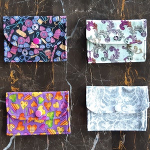 Handmade Fabric Card Wallet - Money Pouch - Card Holder - Etsy