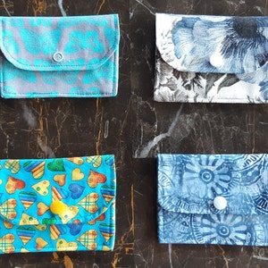 Handmade Fabric Card Wallet - Money Pouch - Card Holder - Etsy