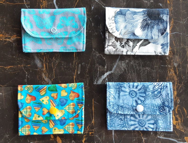Handmade Fabric Card Wallet - Money Pouch - Card Holder - Etsy